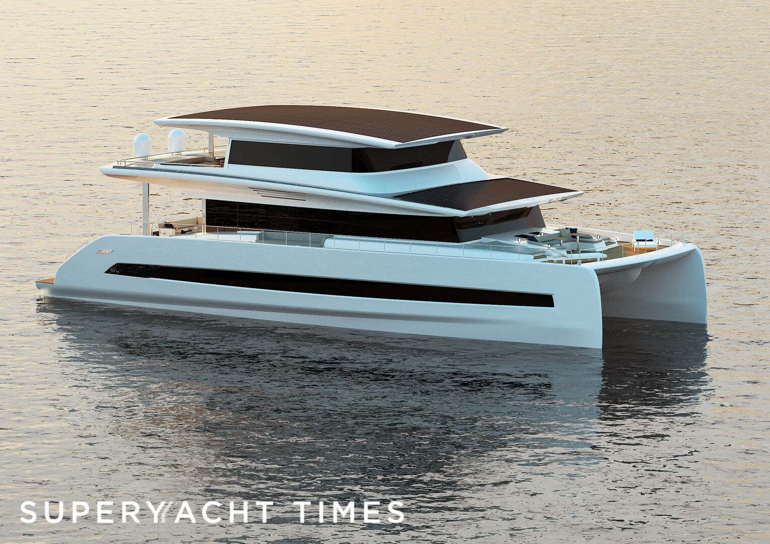Tri-deck version of Silent 80 catamaran announced