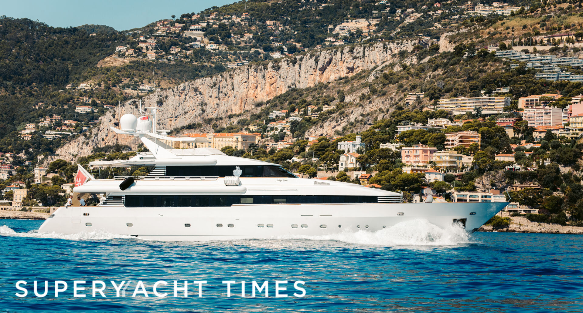 Motor yacht Indigo Star I cruising the Côte d’Azur