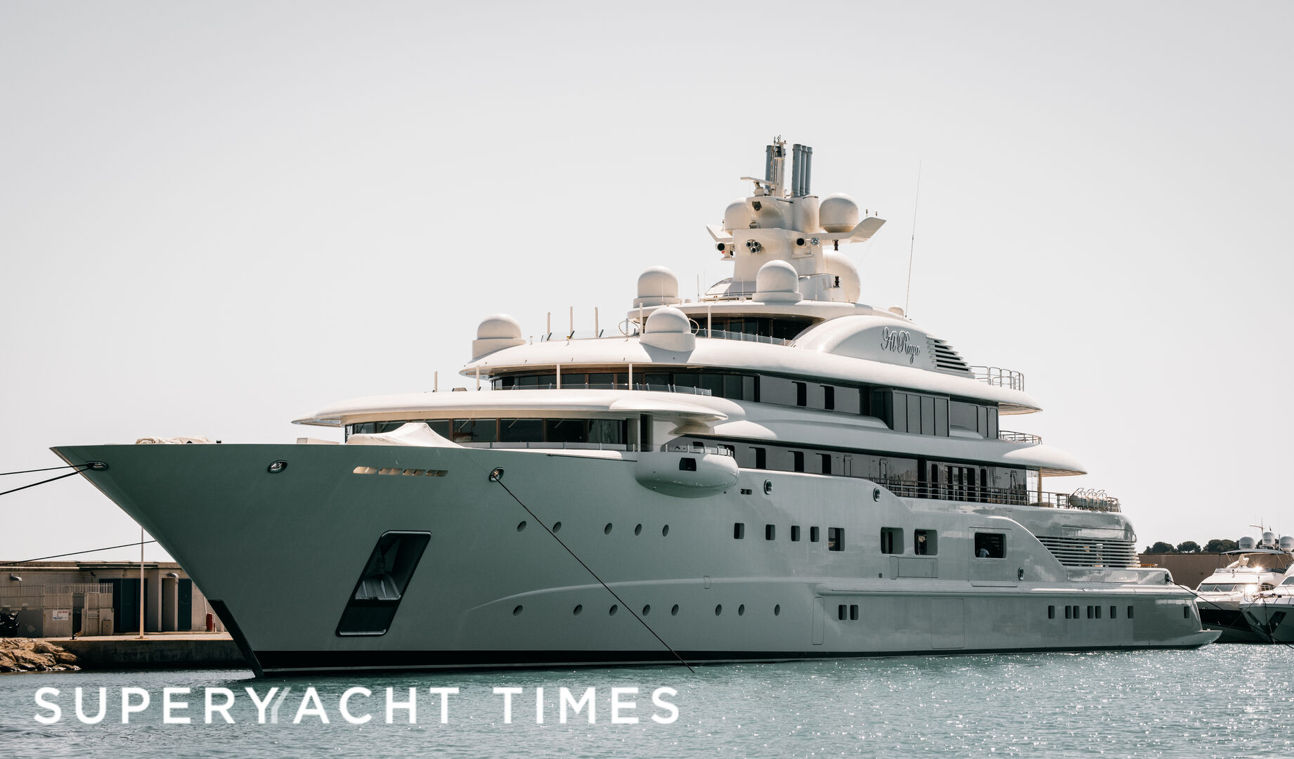 The 110m motor yacht Al Raya in Antibes