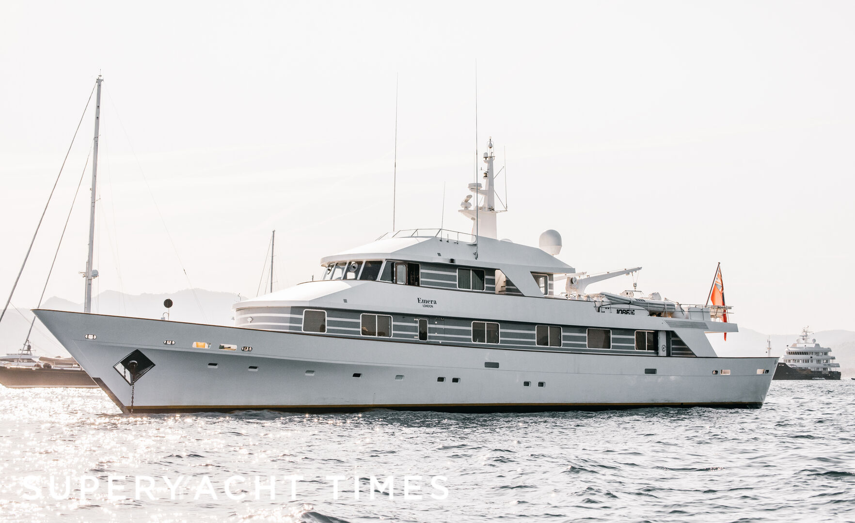 The classic yacht Emera in Cannes