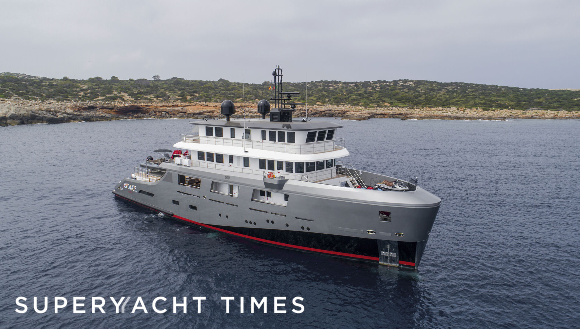 46m explorer motor yacht Audace relaunched at Lusben